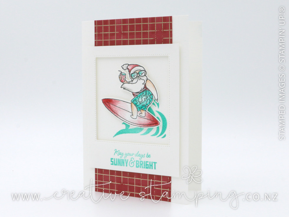 Surfing Santa! - Kristine McNickle - Independent Stampin' Up! Demonstrator